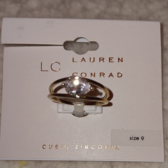 LC Lauren Conrad | Jewelry | Lc Lauren Conrad Gold Cubic Zirconia Ring | Poshmark